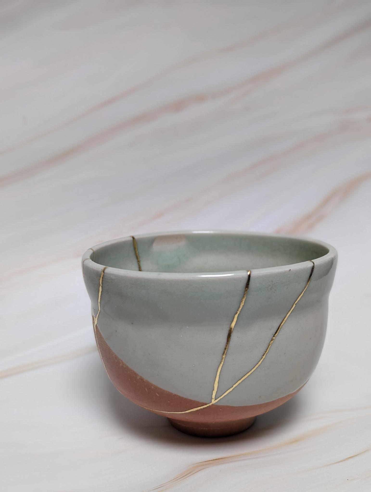 Repaired bowl, me, kintsugi technique, 2023 | Scrolller