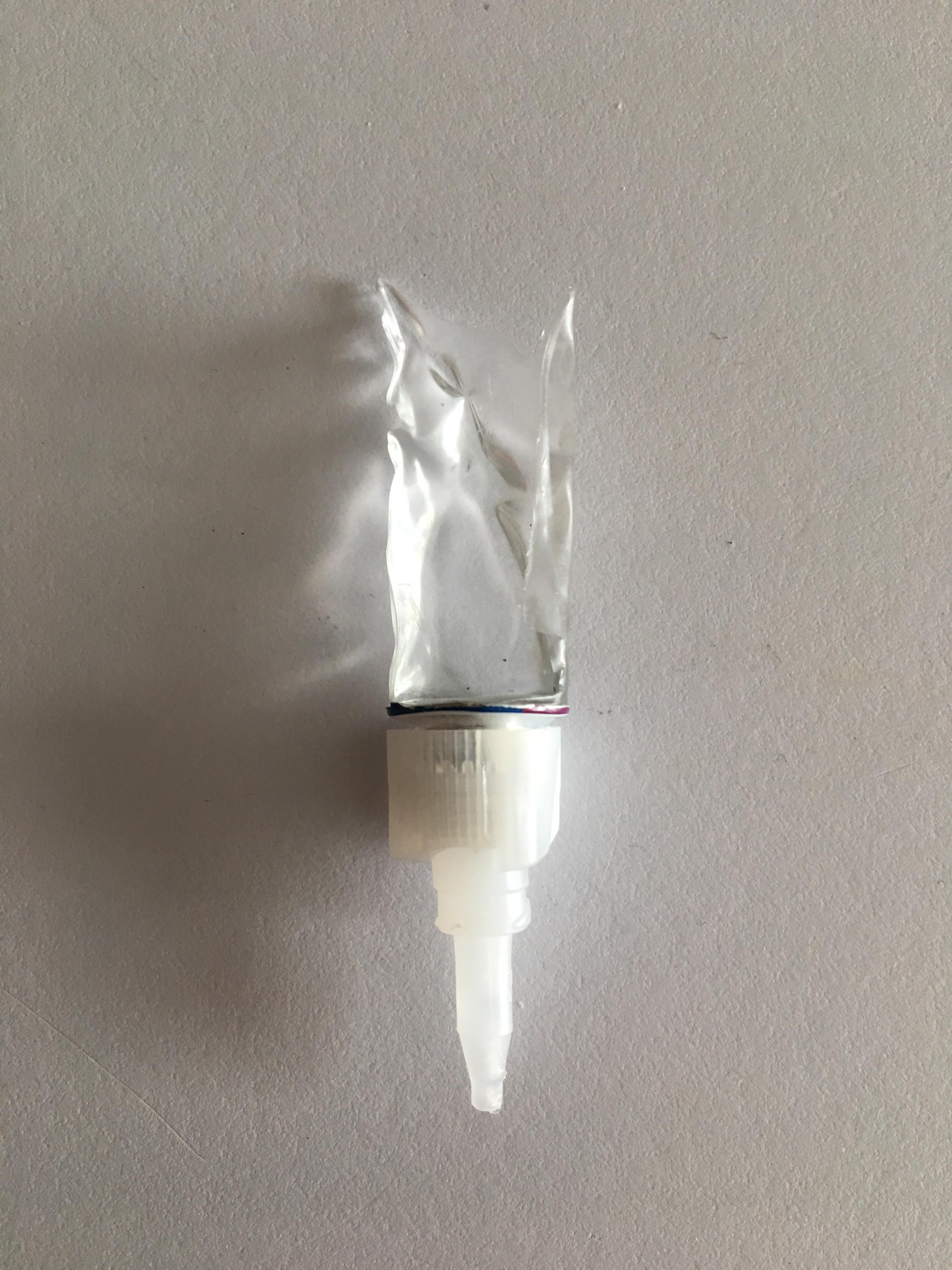 Superglue that dried up inside the tube in the shape of the tube | Scrolller