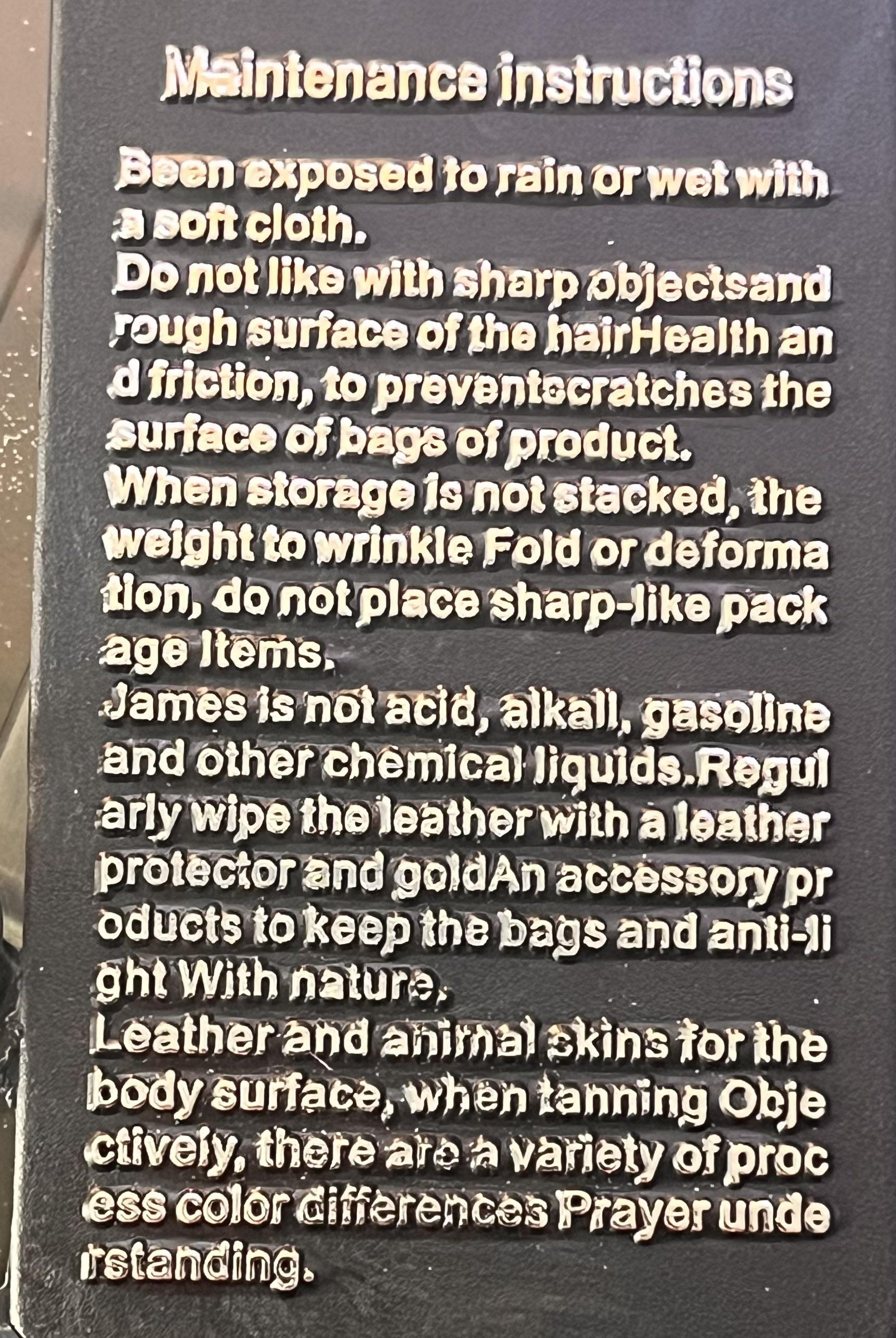 To translate maintenance instructions | Scrolller