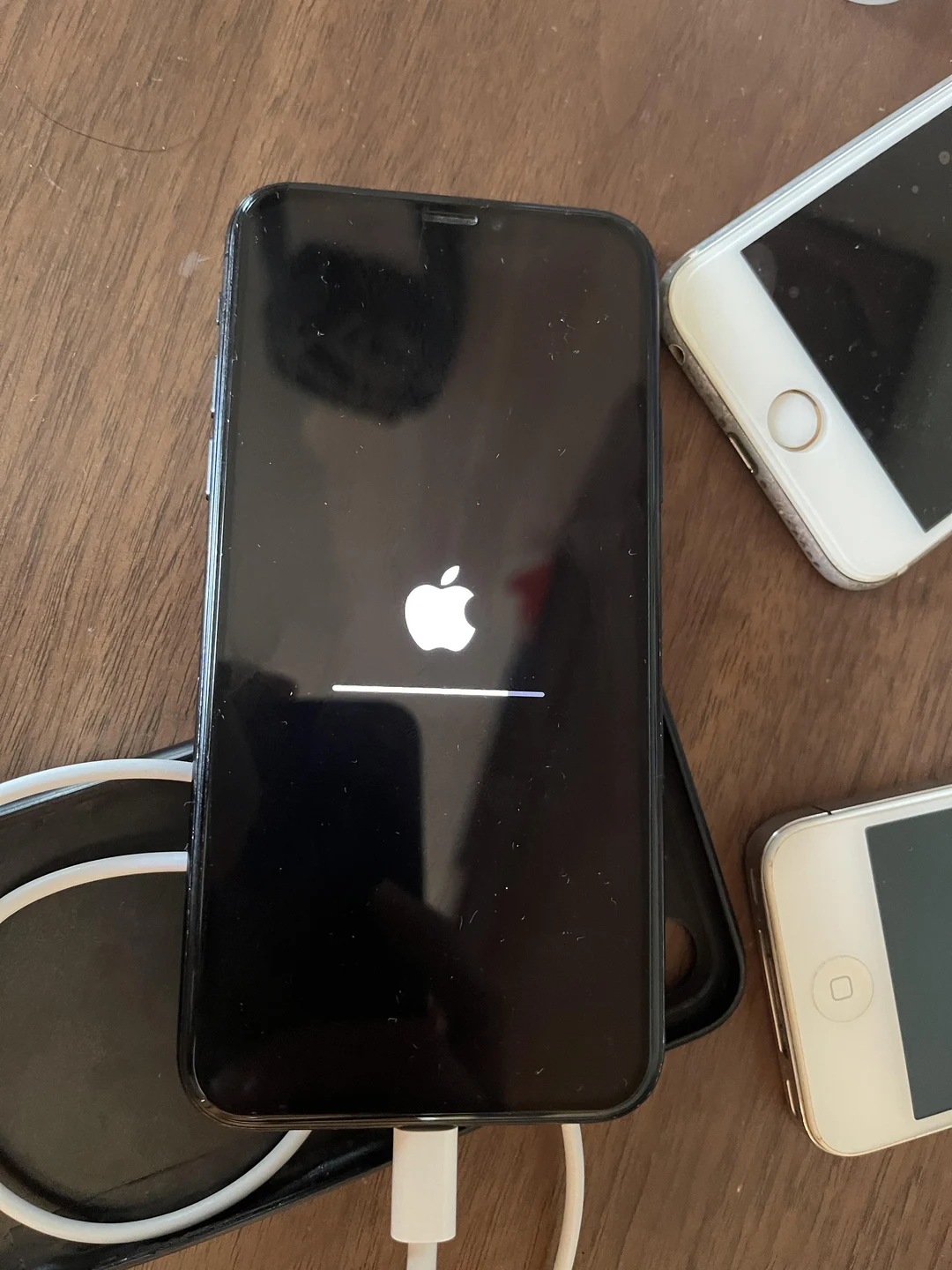 iPhone got stuck with Apple logo and progress bar after failed restore. | Scrolller