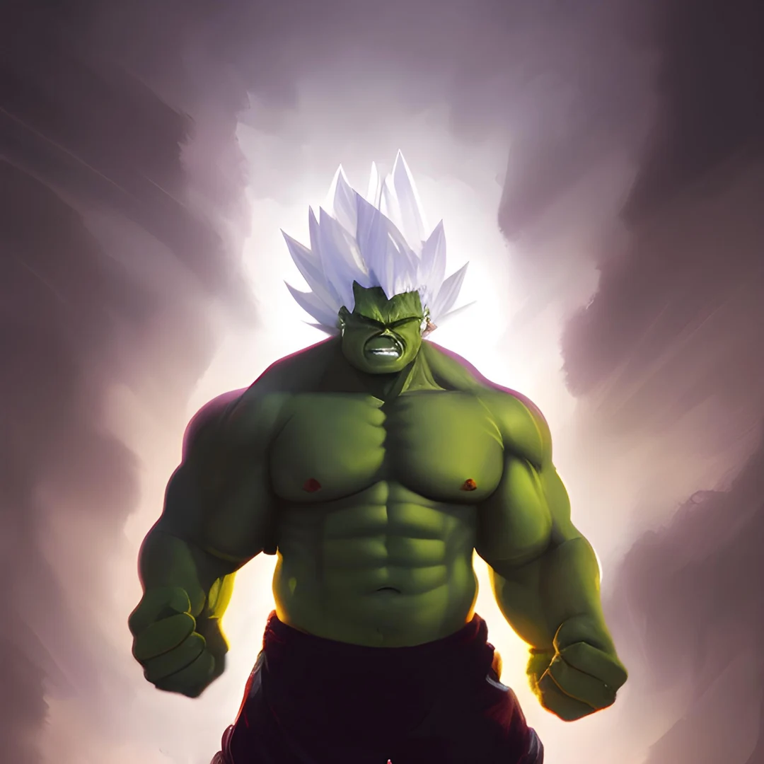AI Generated Super Saiyan Hulk | Scrolller