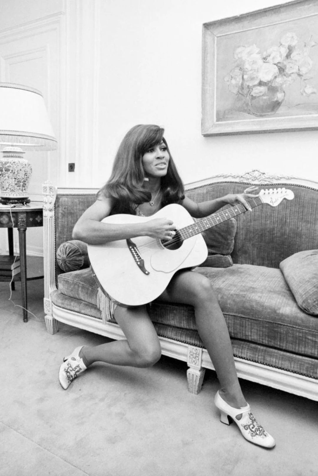 Tina Turner photographed at the Four Seasons Hotel in Paris, 1971 | Scrolller