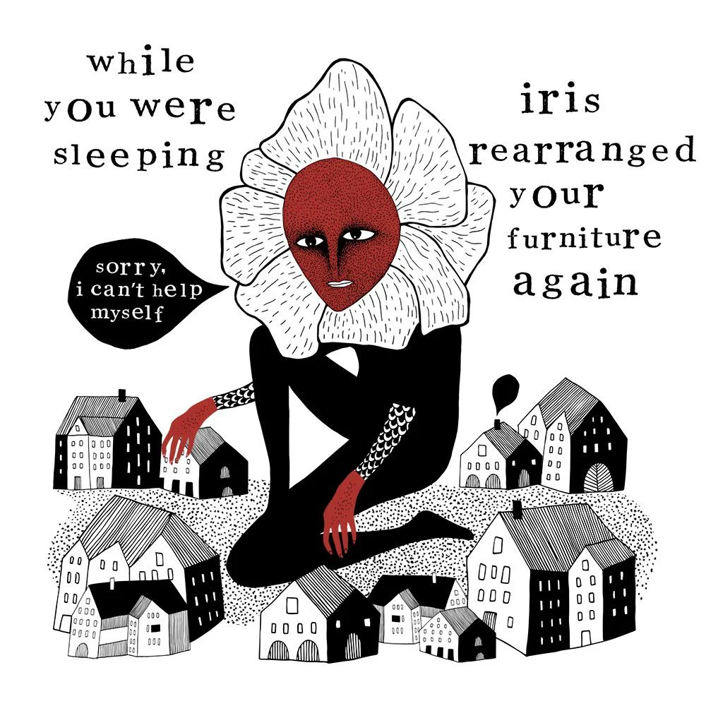 Iris, me, ink and digital, 2021 | Scrolller