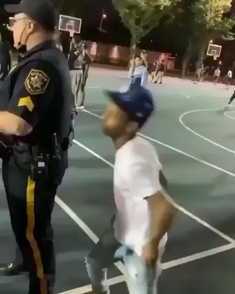 Dance off with the officer! | Scrolller