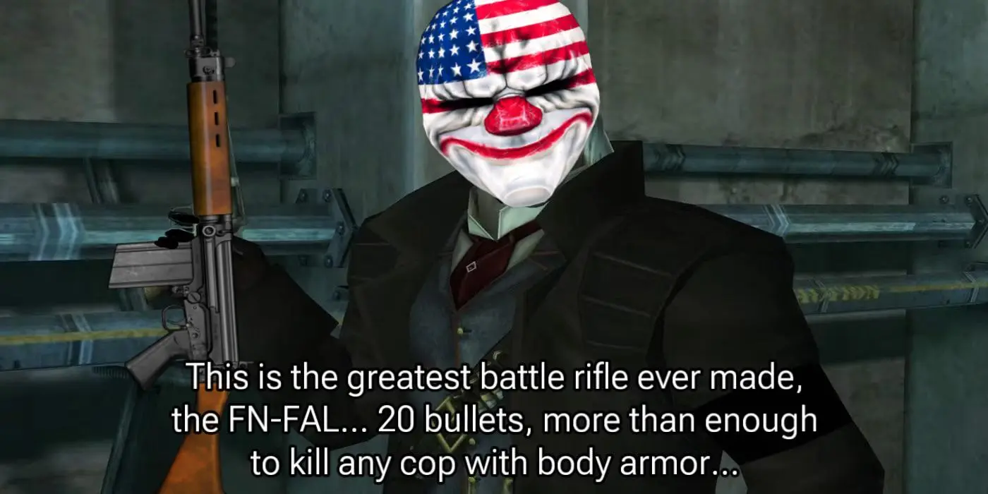 Day 19 of FAL posting until Starbreeze adds it to Payday 3 | Scrolller