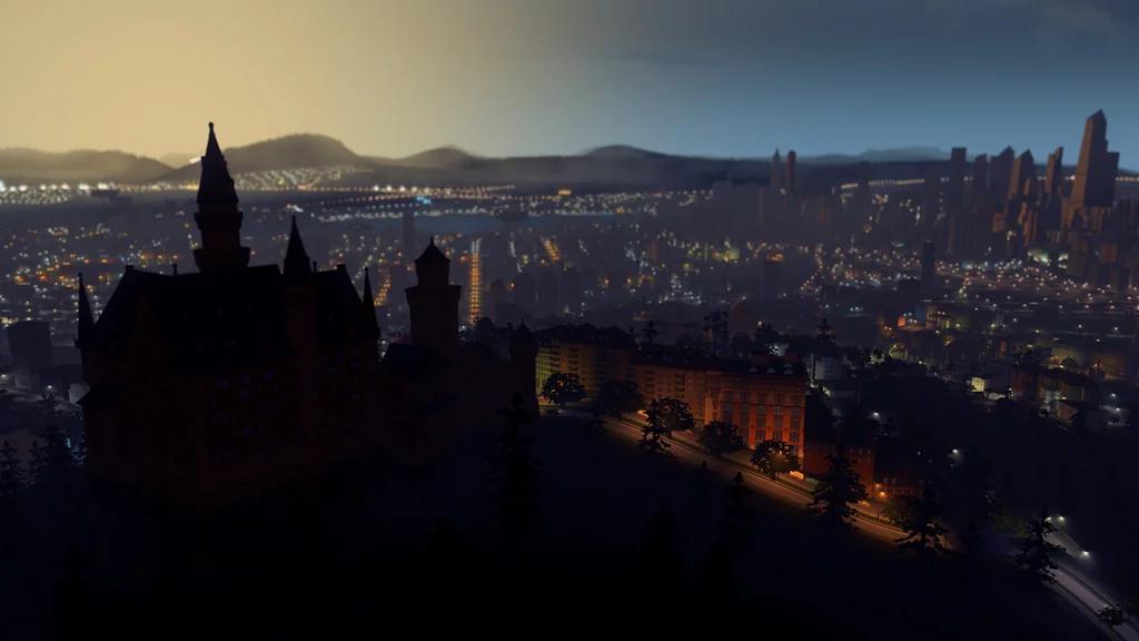 View of the castle I created with Cities Skylines. | Scrolller