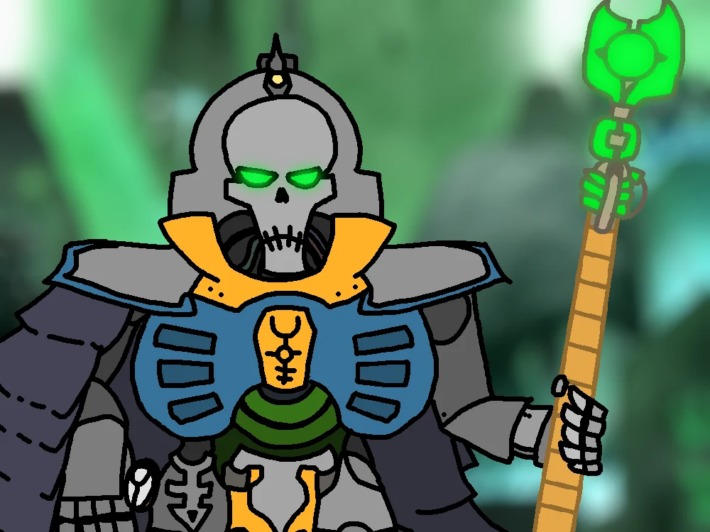 Trazyn in a shitposty-microsoft paint style | Scrolller