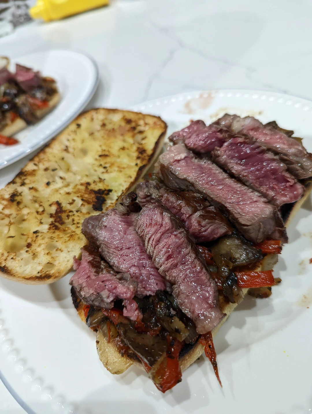 Steak sandwich on the big green egg | Scrolller