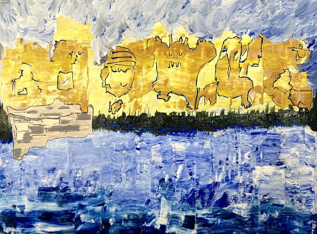 Rescue/Escape, Me, acrylic and pens, 2022 | Scrolller