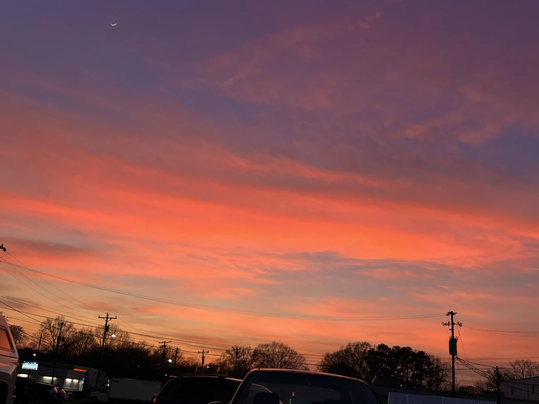 The moon. Durham NC on 23/02 | Scrolller