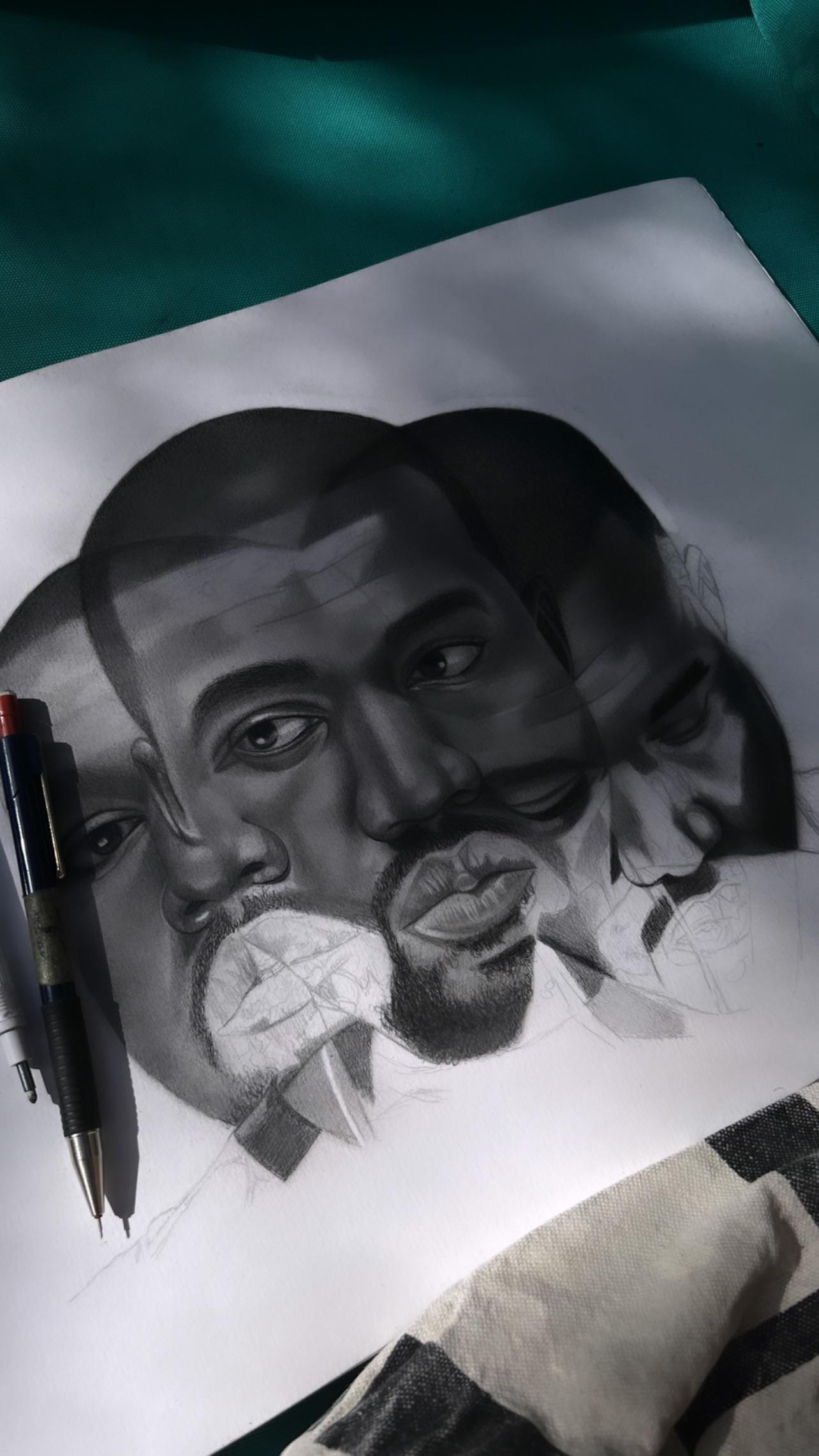 Kanye drawing by me | Scrolller