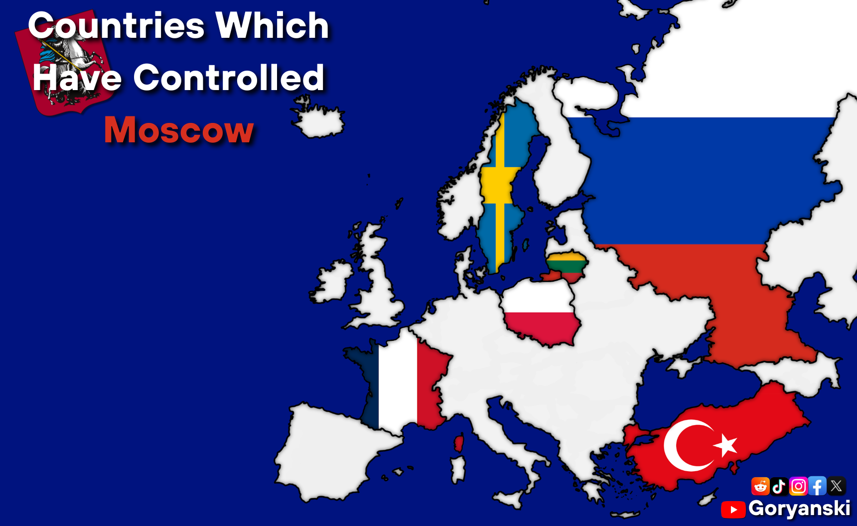 Countries Which Have Controlled Moscow | Scrolller