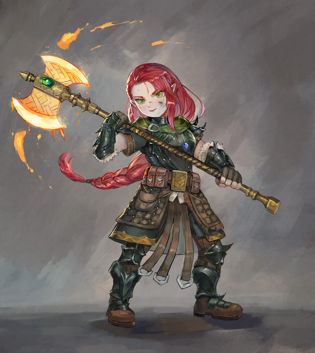 [OC] DnD Dwarven female warrior by me | Scrolller