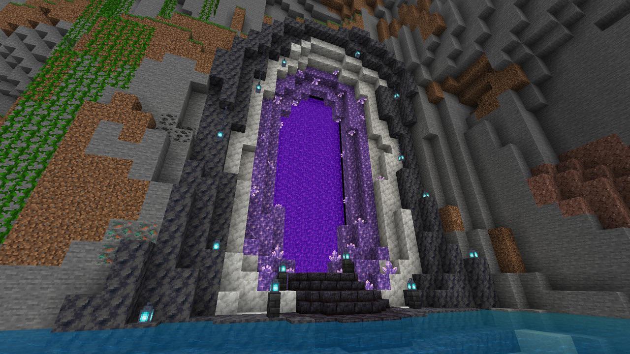 My giant amethyst portal, what do y’all think? :) | Scrolller