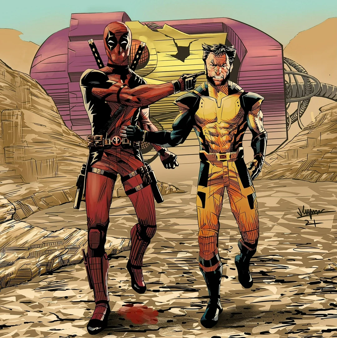 Deadpool and wolverine piece I did, let me know what you think? | Scrolller