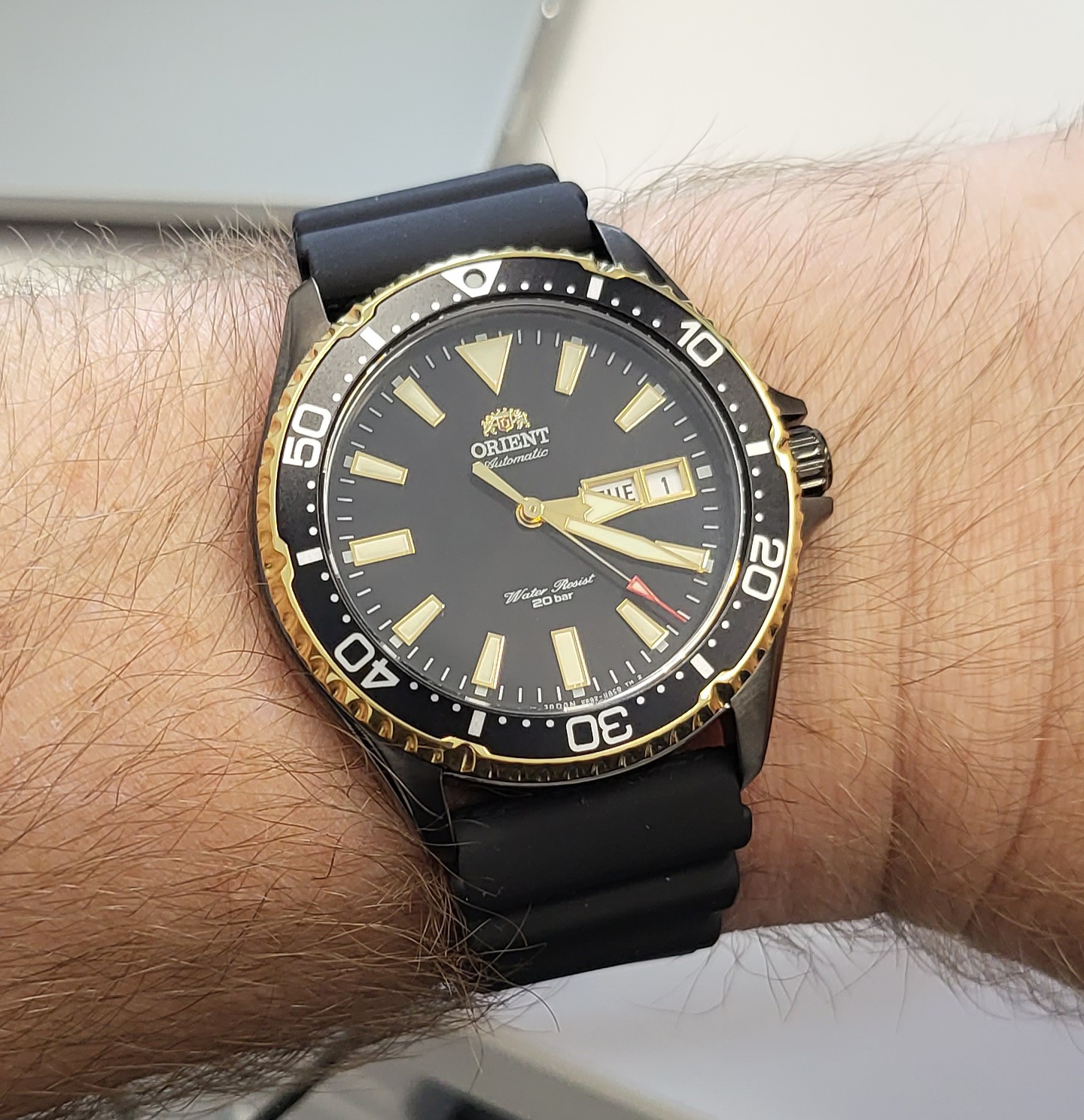 [Orient] Kamasu Black and Gold PVD | Scrolller