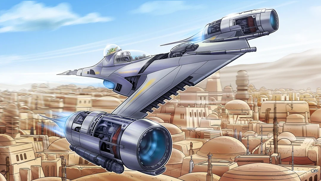 Mandalorian N-1 Starfighter fanart (by Otis) | Scrolller