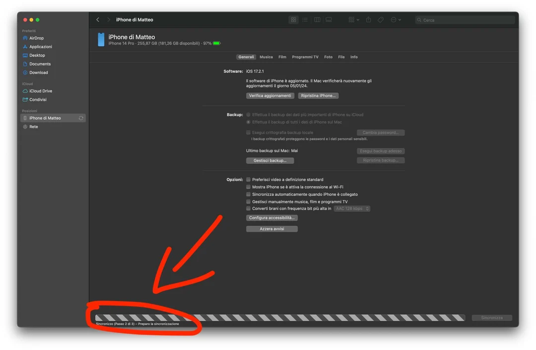 Sync bug with iPhone 14 Pro - 17.2.1 | Scrolller