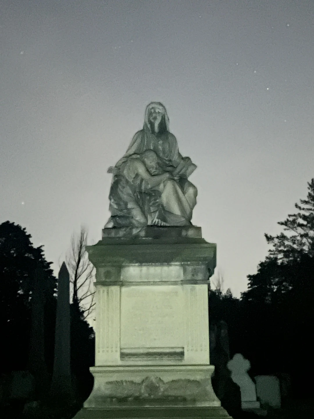 Clearer Image of the monument posted last night. The intricate monuments and stone work here are ...