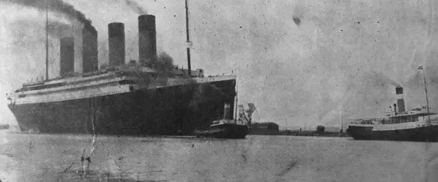 Rare photo of Titanic leaving Belfast Harbor | Scrolller