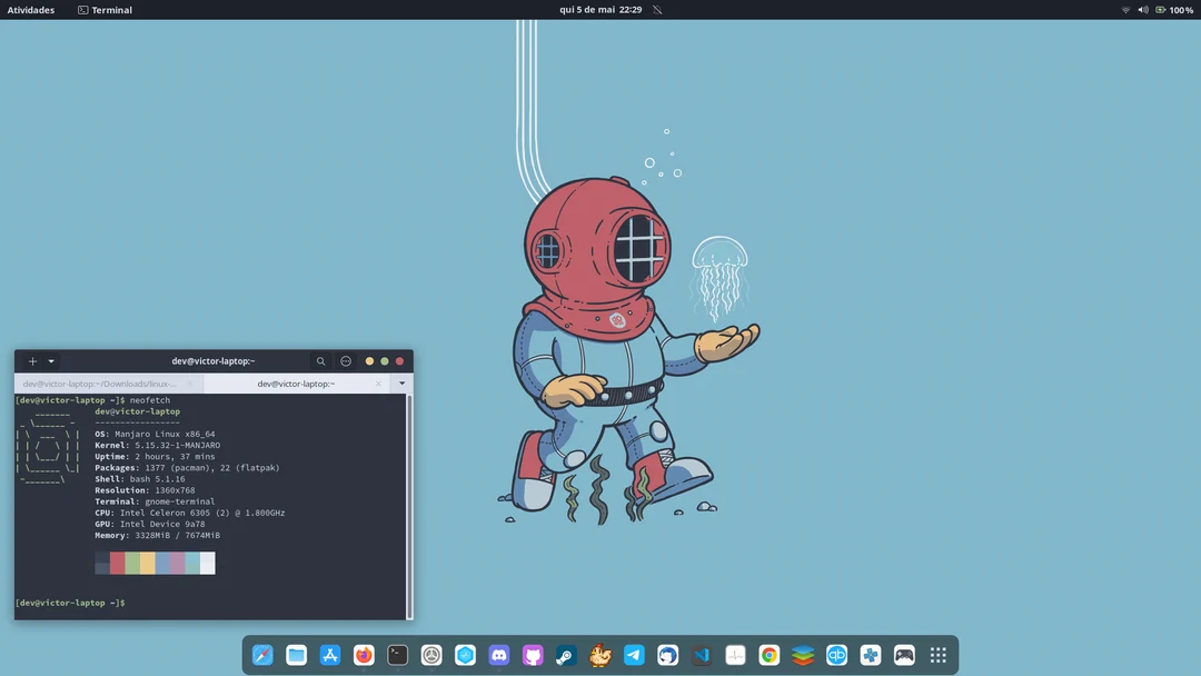 [Gnome/Nord] It's pretty simple, but it's my workspace | Scrolller