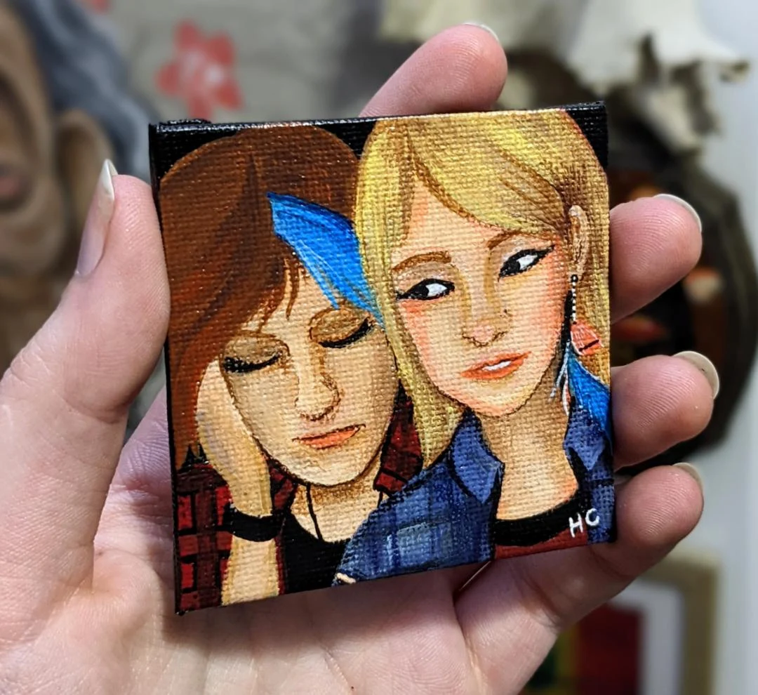 [NO SPOILERS] painted this mini canvas of Rachel and Chloe | Scrolller