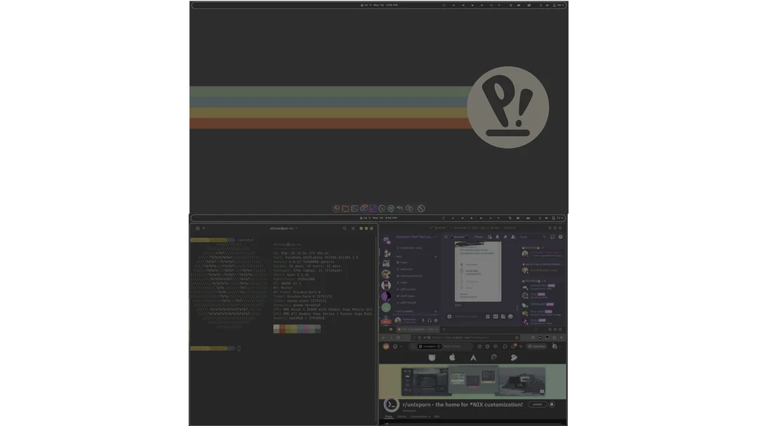 [GNOME] My main desktop setup | Scrolller