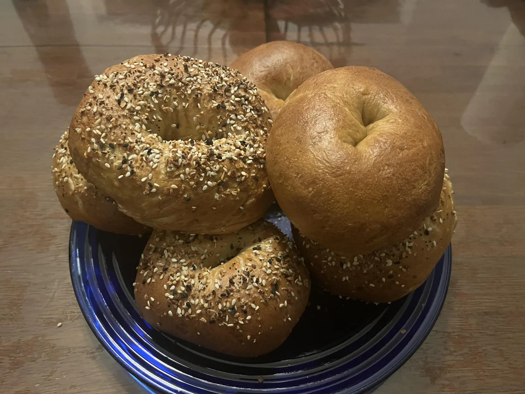 First attempt at making Bagels. I used the Everything bagel seasoning from Aldi. | Scrolller