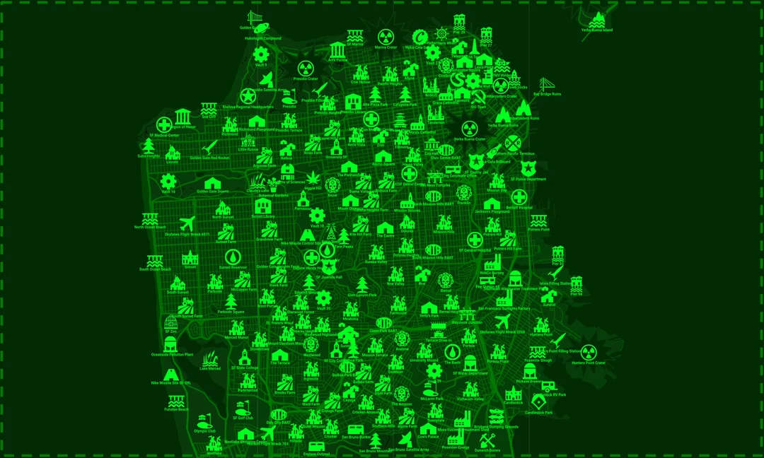 Fallout: Golden Gate Map | Scrolller
