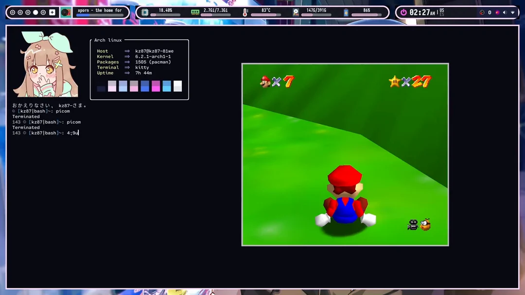 [OC] Old CRT shader for picom, perfect for playing retro games | Scrolller