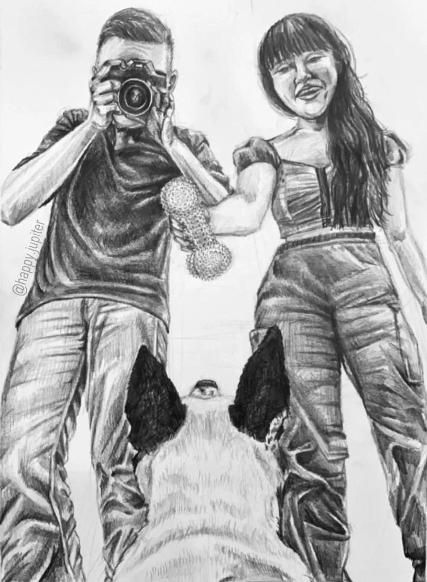 “Our Muse” me, graphite on paper, 2022 | Scrolller