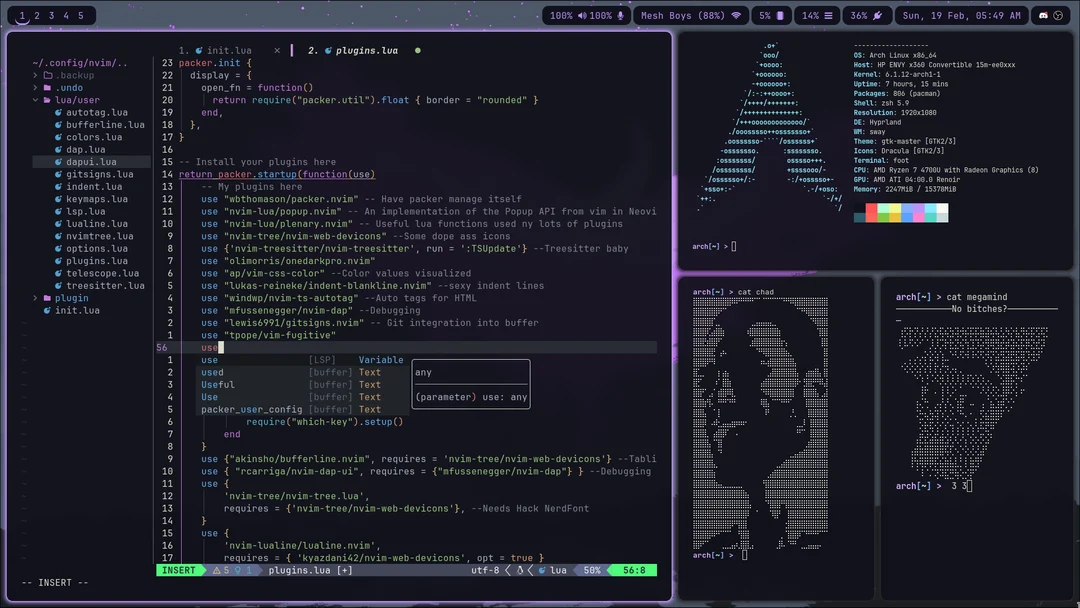 [Hyprland] Featuring GigaChad | Scrolller