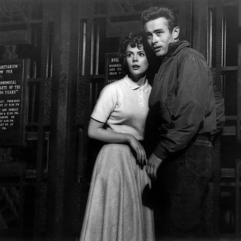 James Dean and Natalie Wood in a scene from Rebel Without A Cause, 1955. | Scrolller