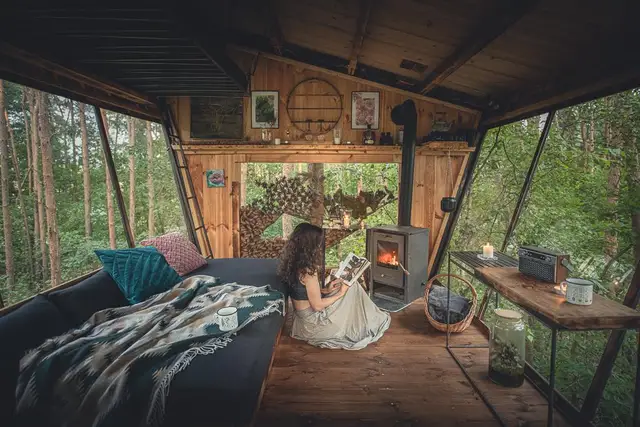 Interior of a nice treehouse hotel in Poland. [1024x683] | Scrolller