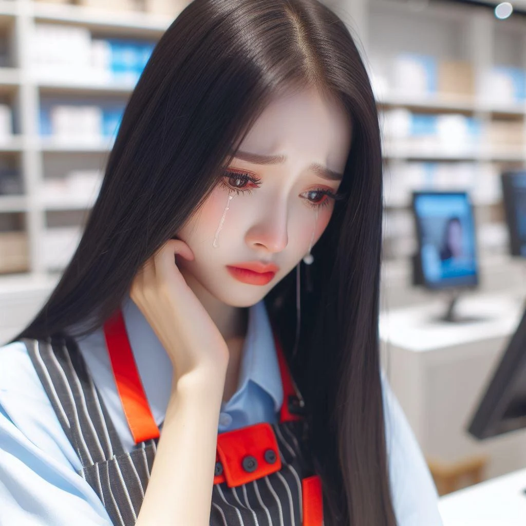 Crying girl (AI generated) | Scrolller