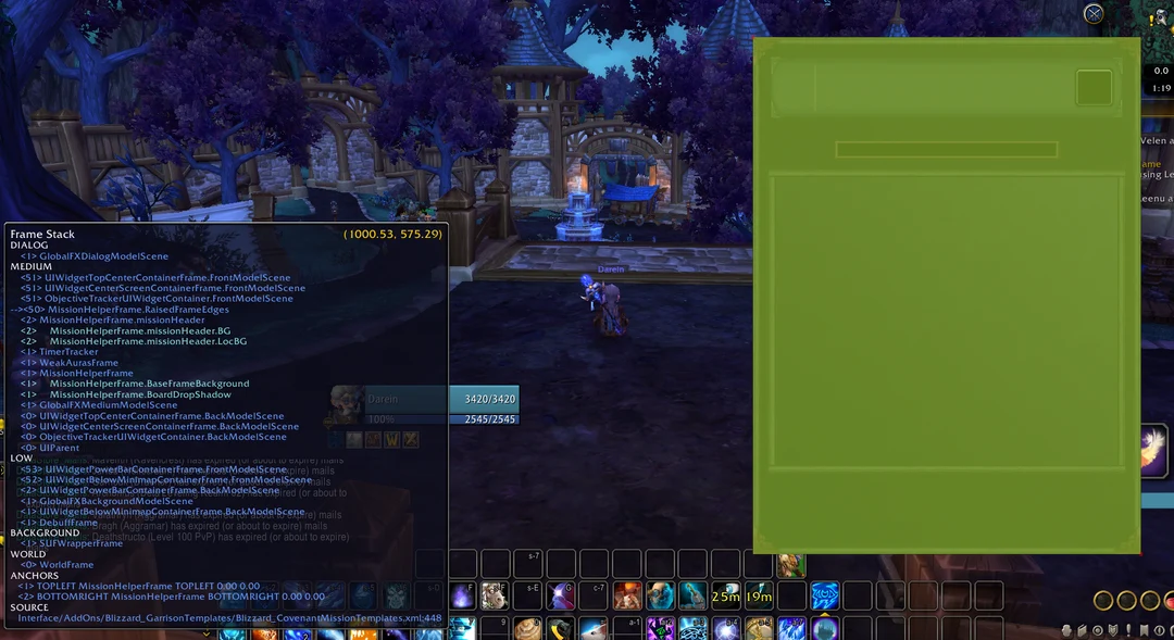 Anyone know what's going on here? The Shadowlands covenant mission table box appears whenever I ...