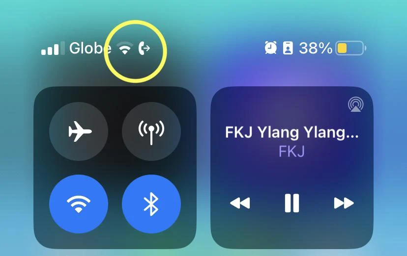 Hello. Does anyone know what the symbol next to the WiFi mean? | Scrolller