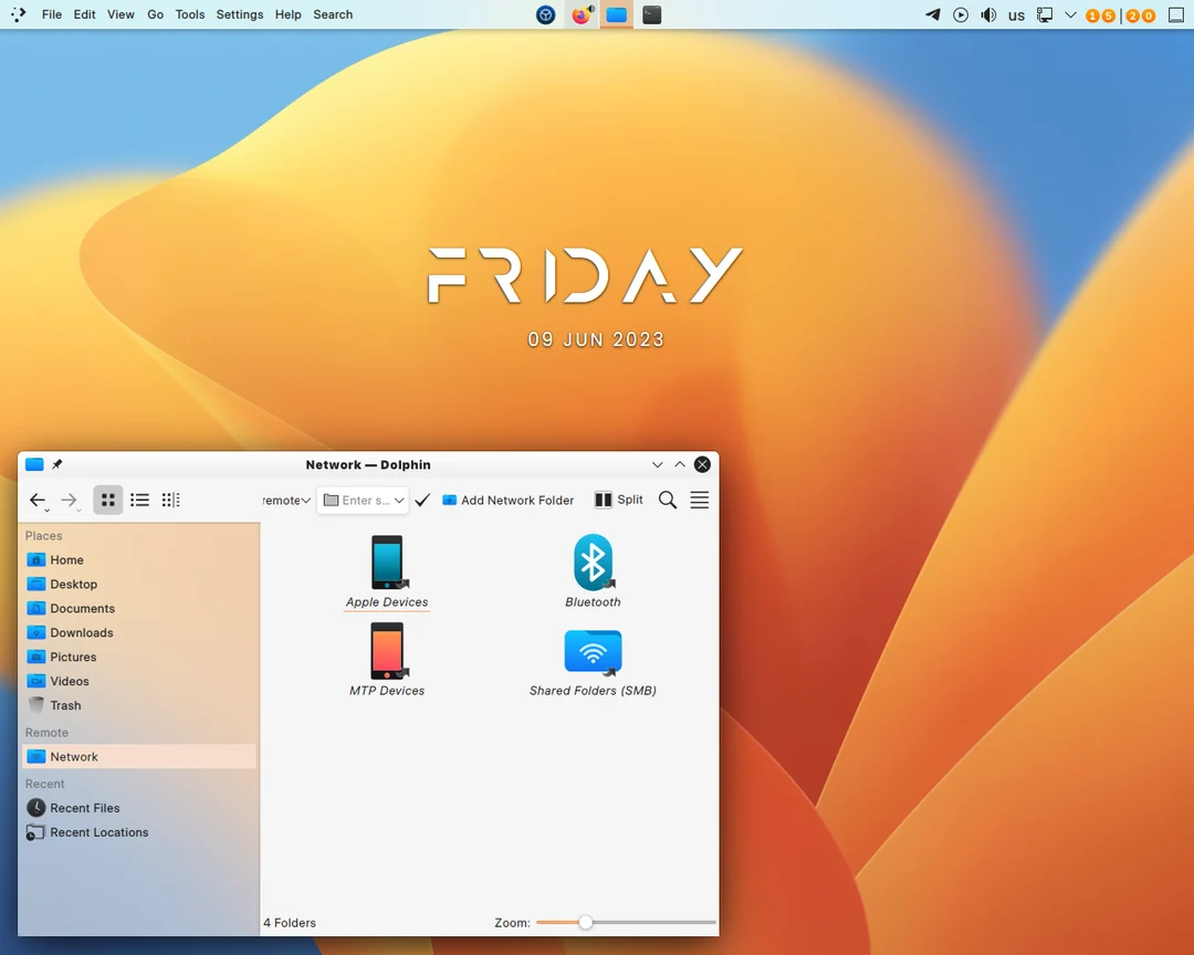 [KDE] My take on design fusion between Windows 11 and MacOS. | Scrolller