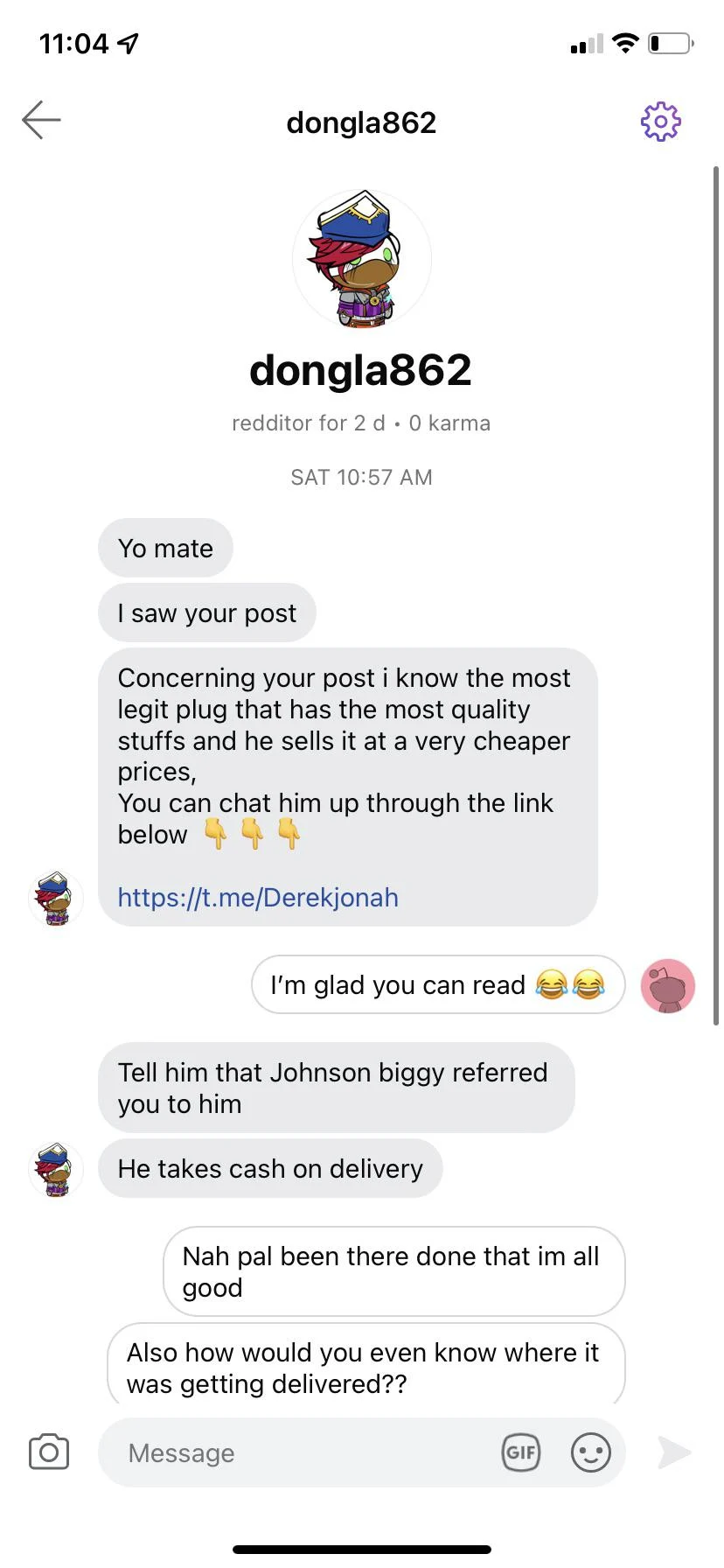 Watch out there’s a filthy wee scammer about folks! | Scrolller