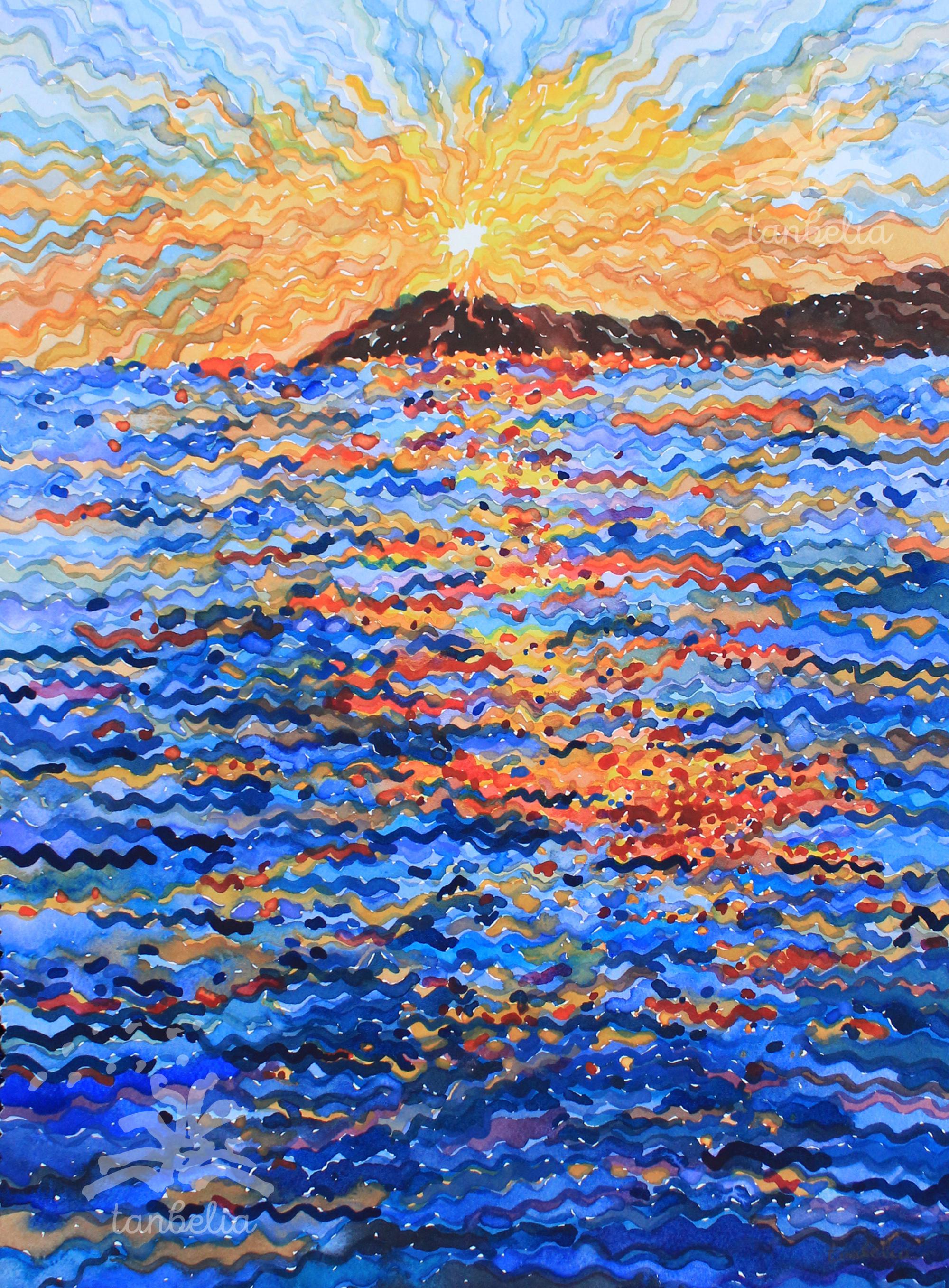 Sunset on the Adriatic Sea in Montenegro by Tanbelia | Scrolller