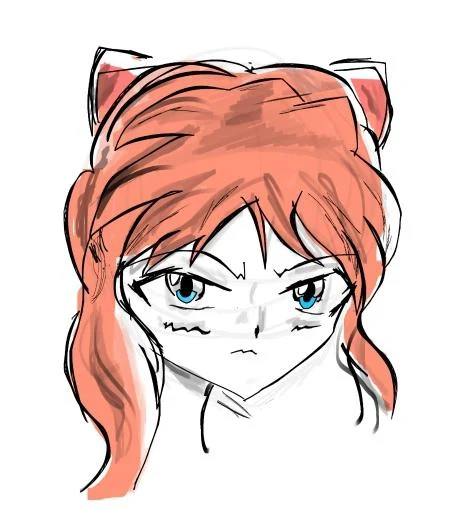 My first draw of Asuka in Digital, idk | Scrolller