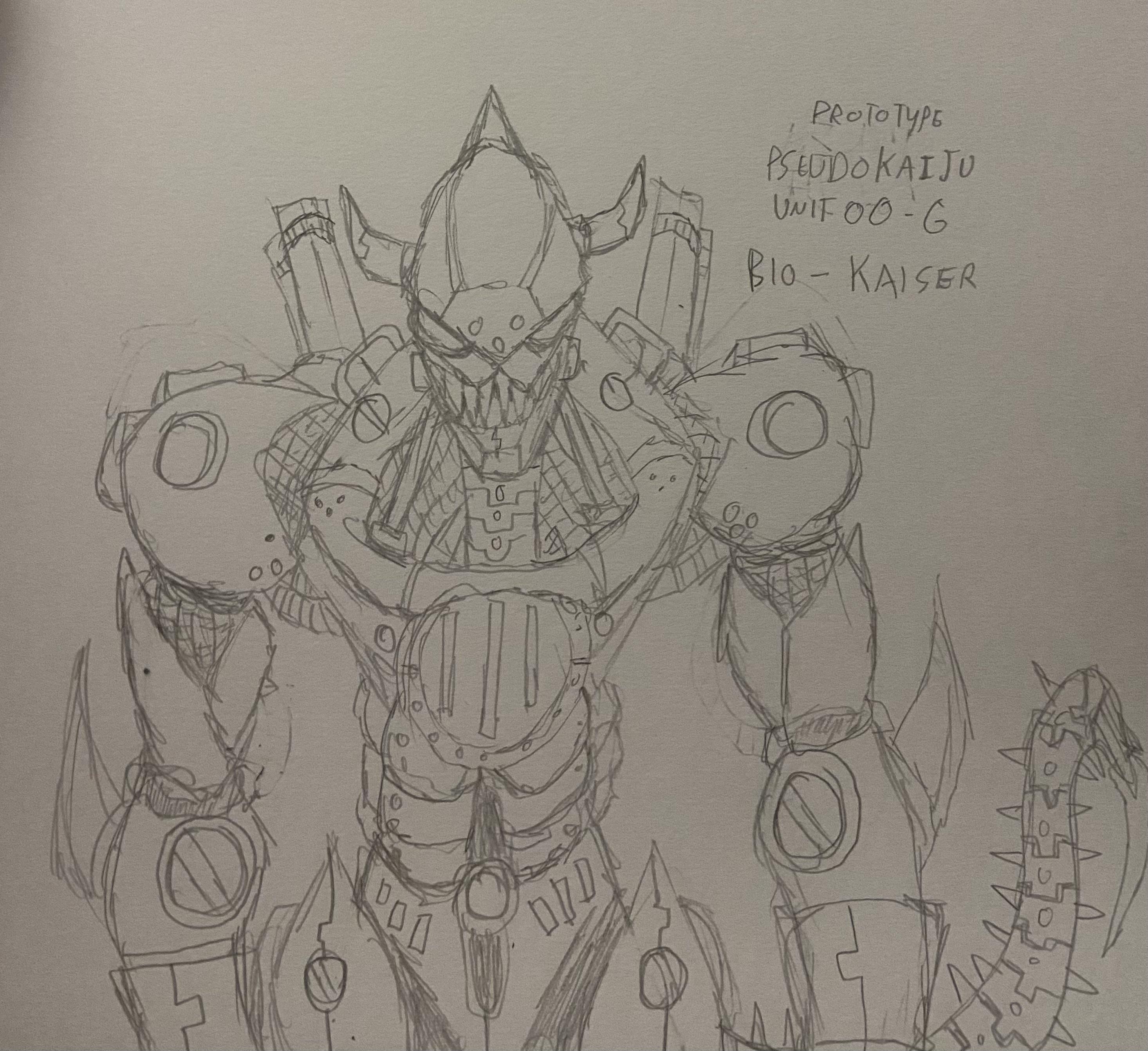 Decided to design a Kaiju fighting mecha | Scrolller