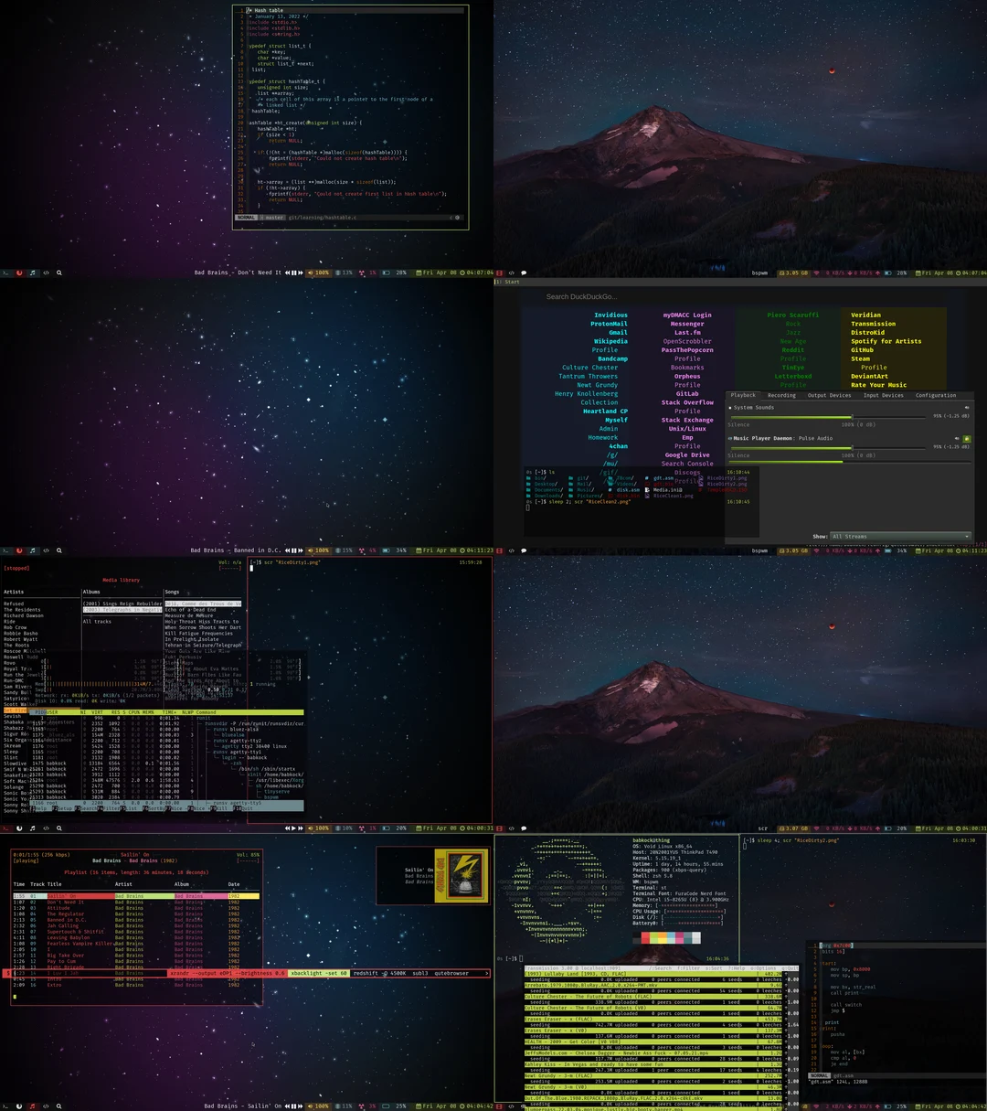 Discover more like Unixporn: [bspwm] [Void] [dmenu] I bet he uses ...