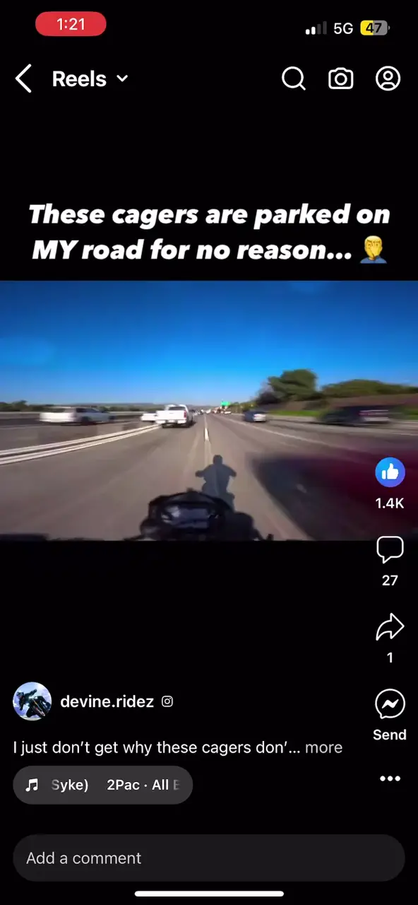 Devin rides on IG | Scrolller