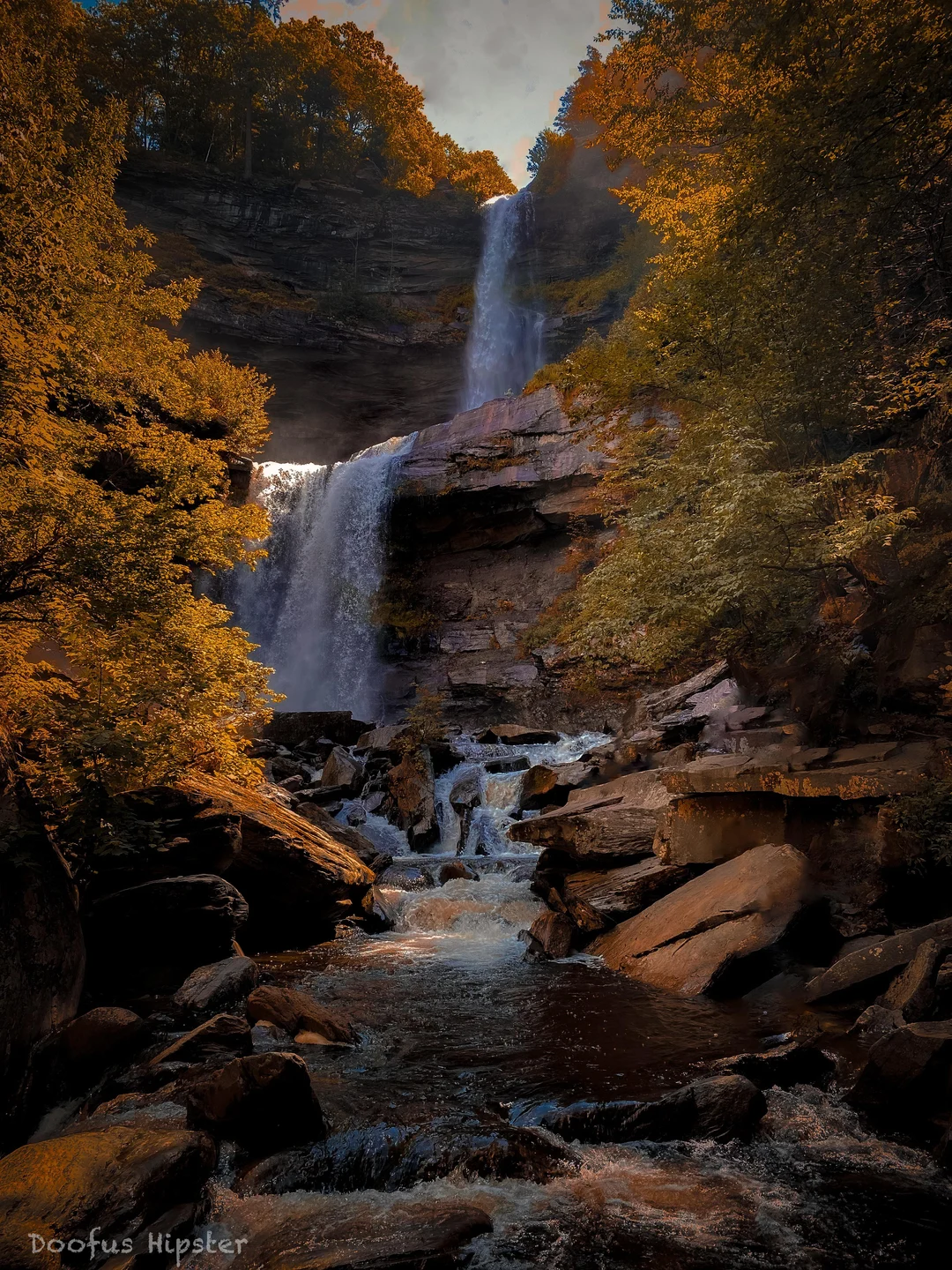 A cascade of light, color, and serenity. Kaaterskill Falls, Catskills, NY State [OC] | Scrolller