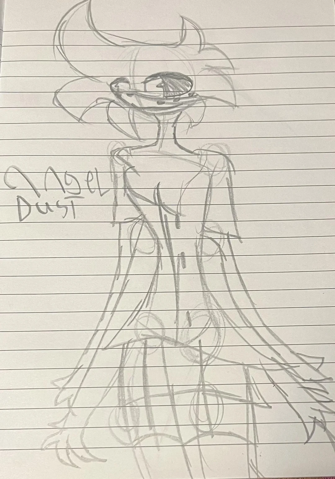 Angel dust sketch | Scrolller