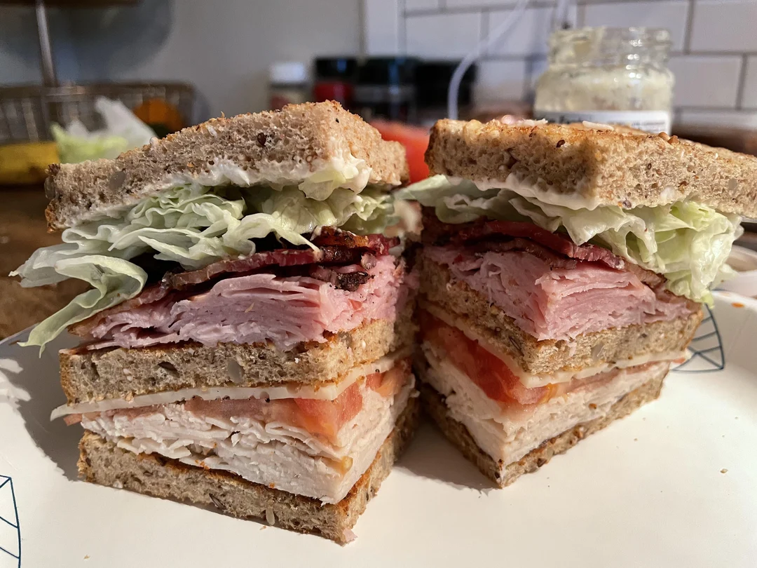 [homemade] Club sandwich on wheat bread | Scrolller