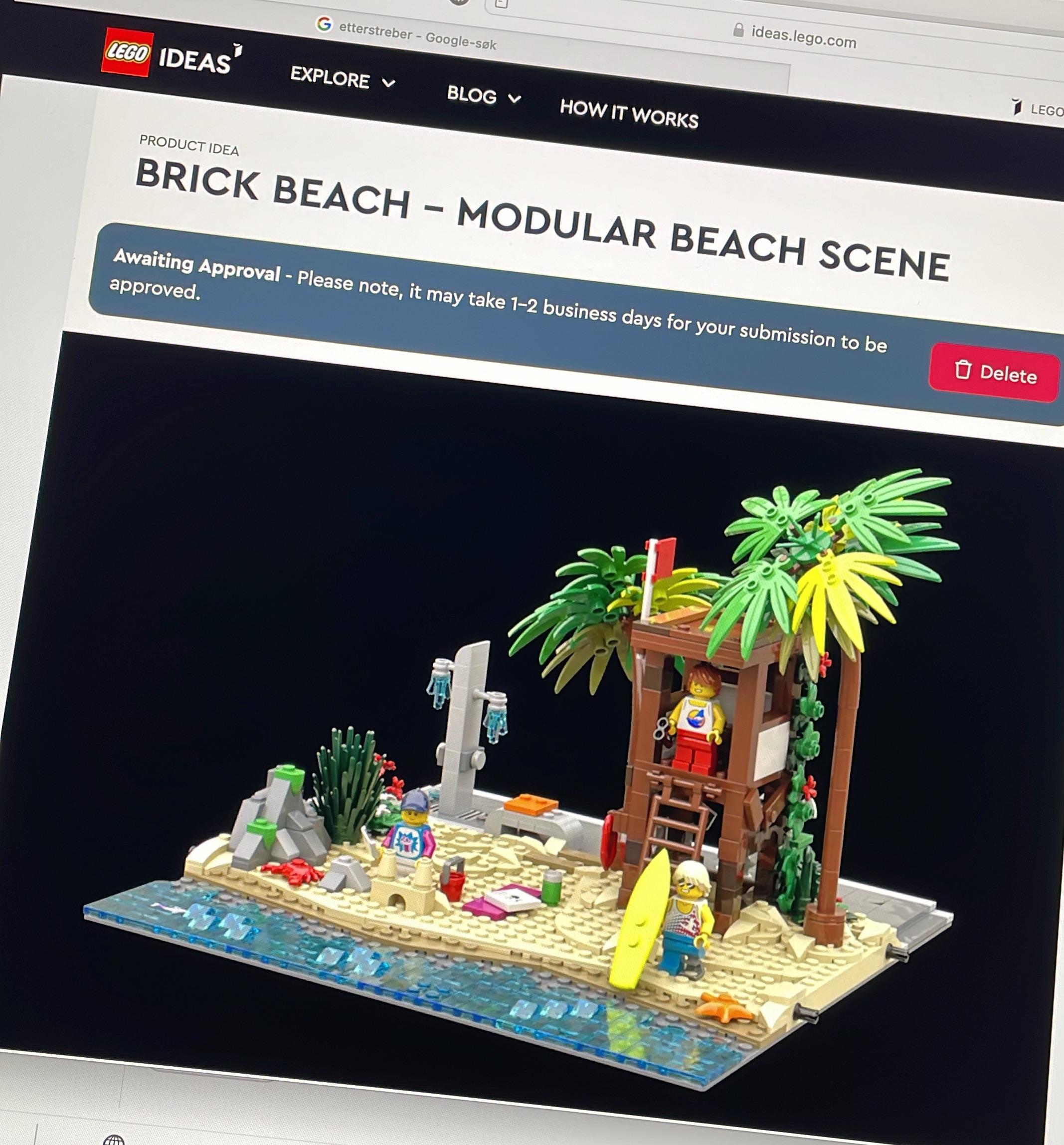 LEGO Ideas «Brick Beach» Modular Beach Scene | Scrolller