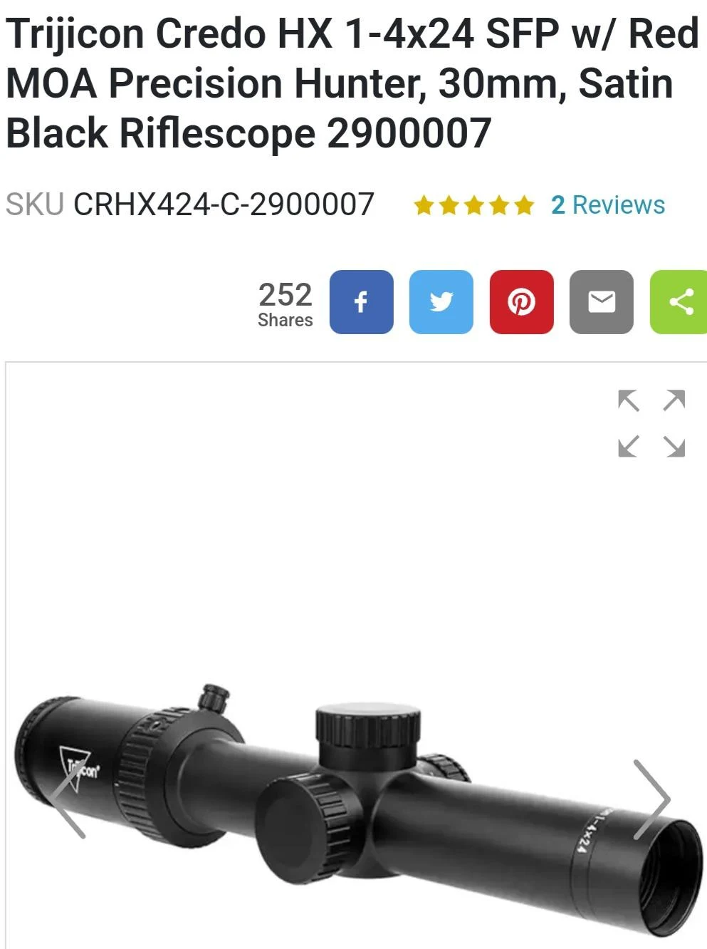 What are your thoughts on this optic? | Scrolller