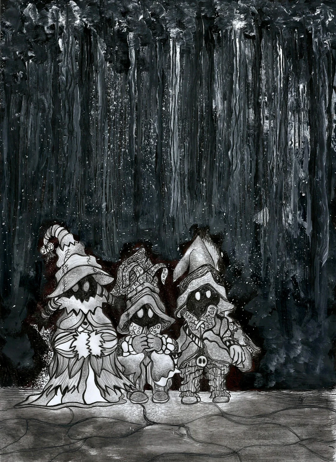 [OC] Vivi's Children. I love the designs from the Black Mage animated series that showed up a ...